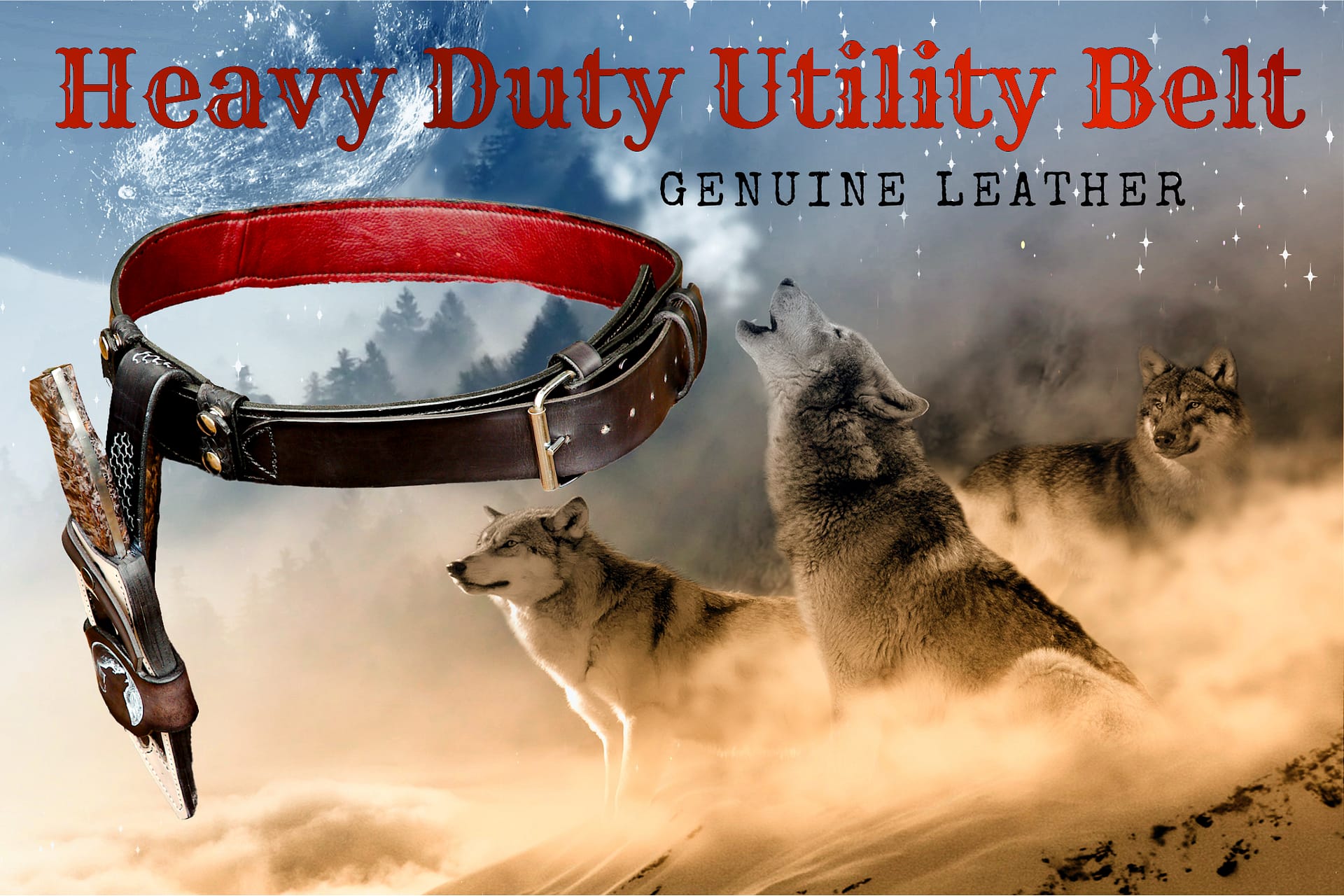 Heavy Duty Utility Belt - Saxon Knives Australia
